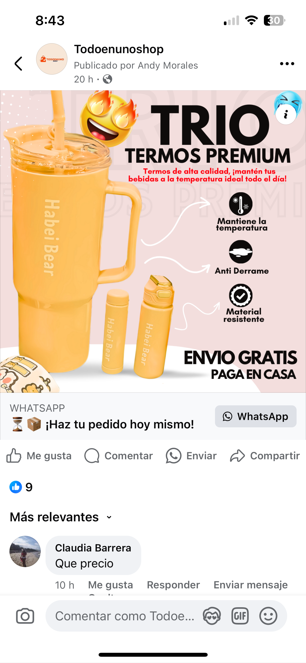 Trío de termos - Comprify | Take App