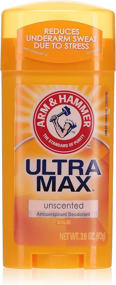 Arm & Hammer Ultra Max Antiperspirant Deodorant Stick Unscented - SMARTBUY