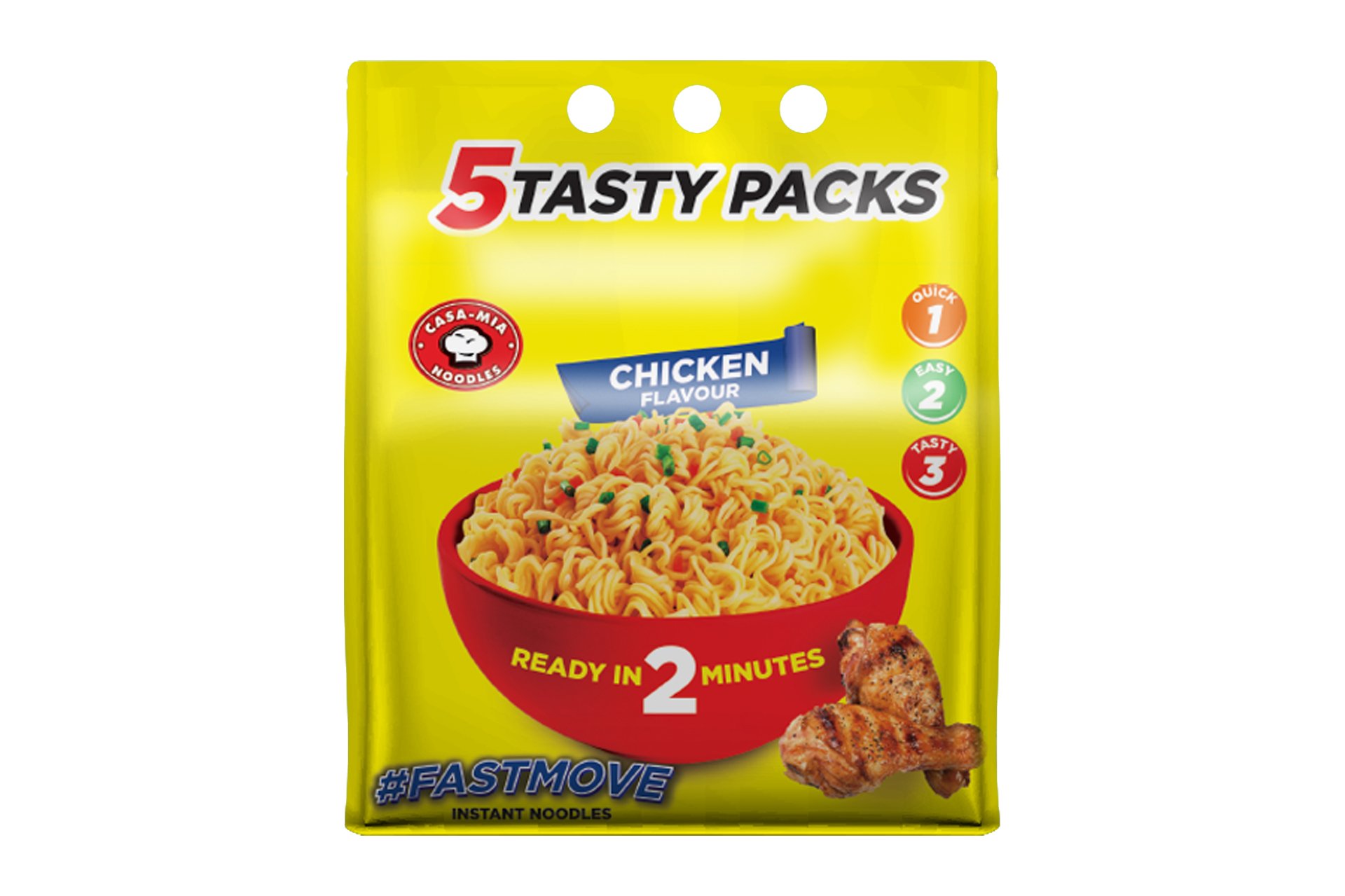 Fastmove 2-Minute Noodles 5x70g - Muncho