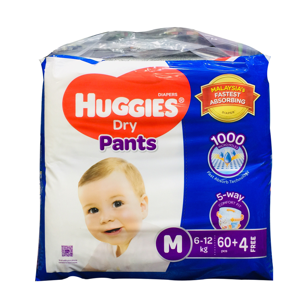 HUGGIES_M_SIZE_64pcs_PANT_DIAPER_MALAYSIA - TUBA ENTERPRISE | Take App