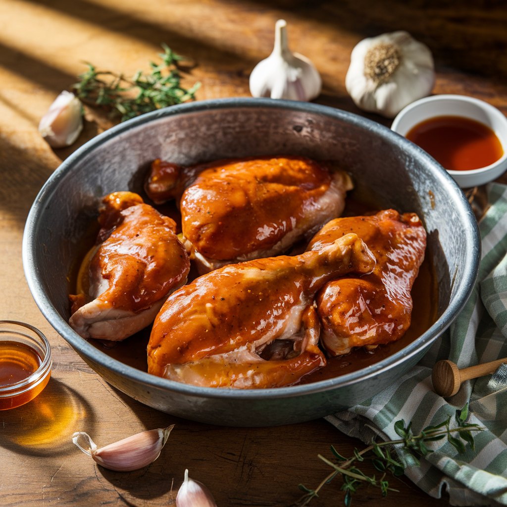 Honey BBQ Chicken Boneless Leg - De'Vour Fine Meats and Seafood ...