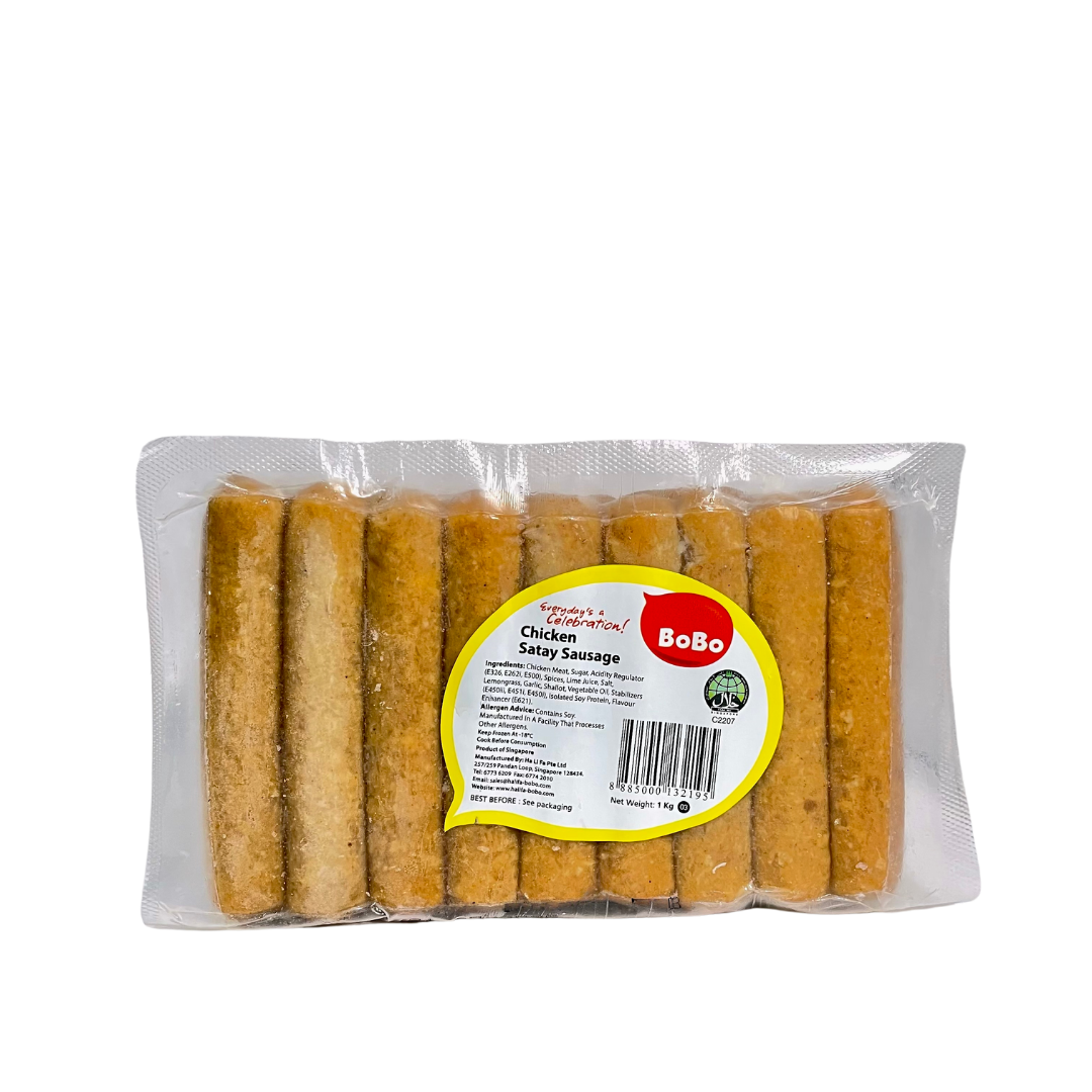 BOBO CHICKEN SATAY SAUSAGES 1KG - DS FROZEN | Take App