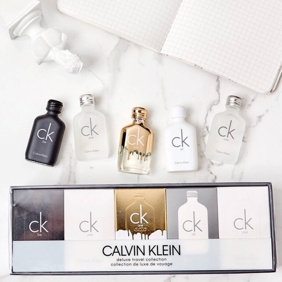 Calvin Klein Deluxe Travel Collection 5 Piece Miniature Gift Set ...