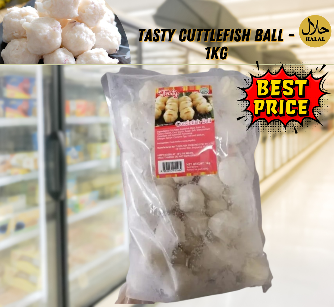 Tasty Cuttlefish Ball - 1kg 墨鱼球 - Frostzonesg