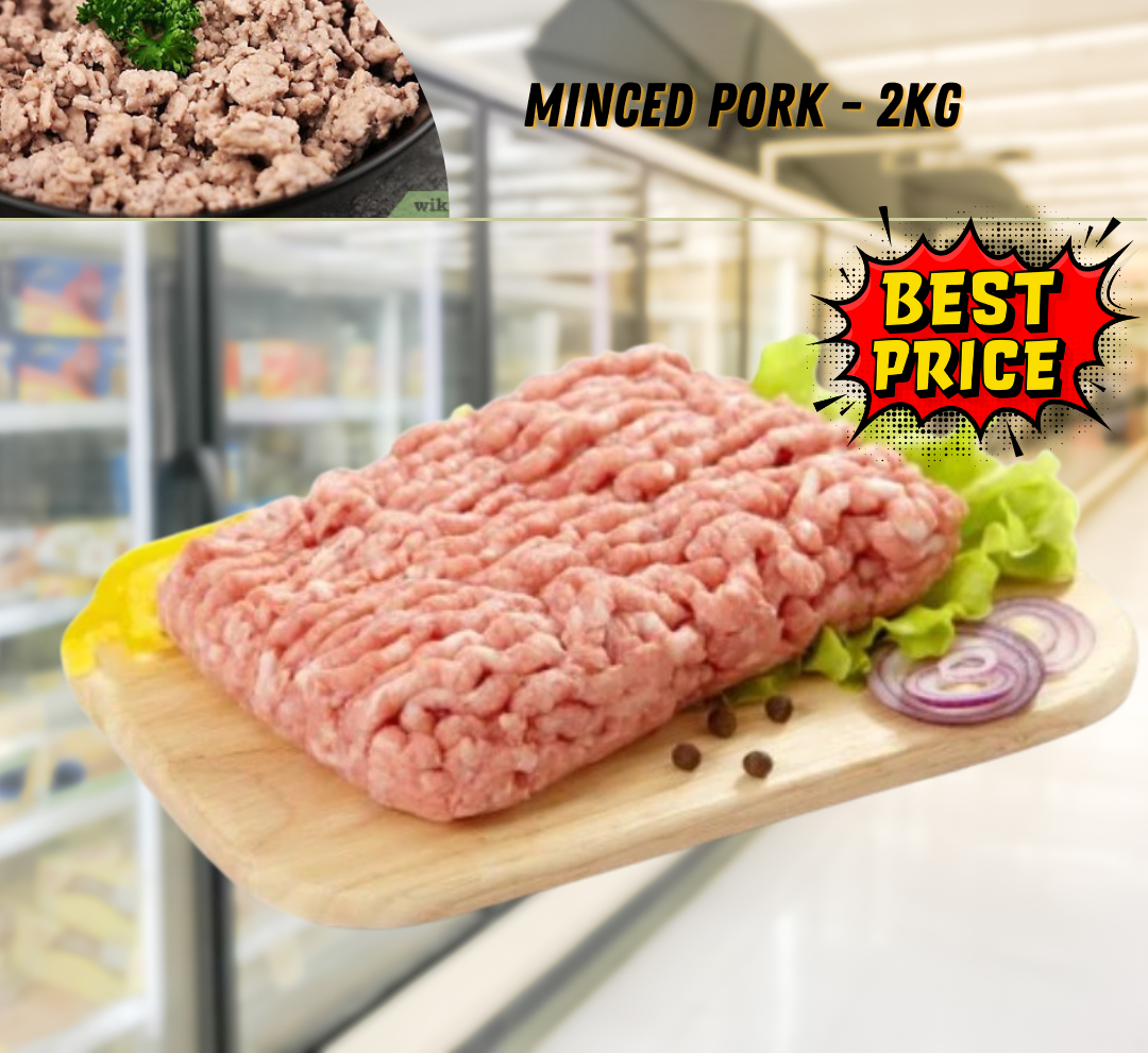 Minced Pork - 2kg 猪肉末 - Frostzonesg