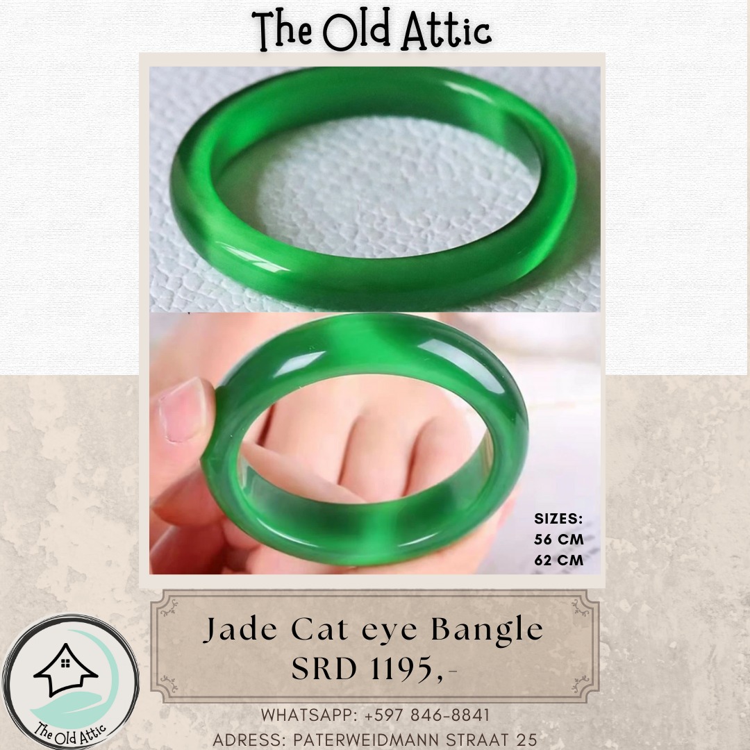 Jade Cat Eye Bangle - The Old Attic | Take App