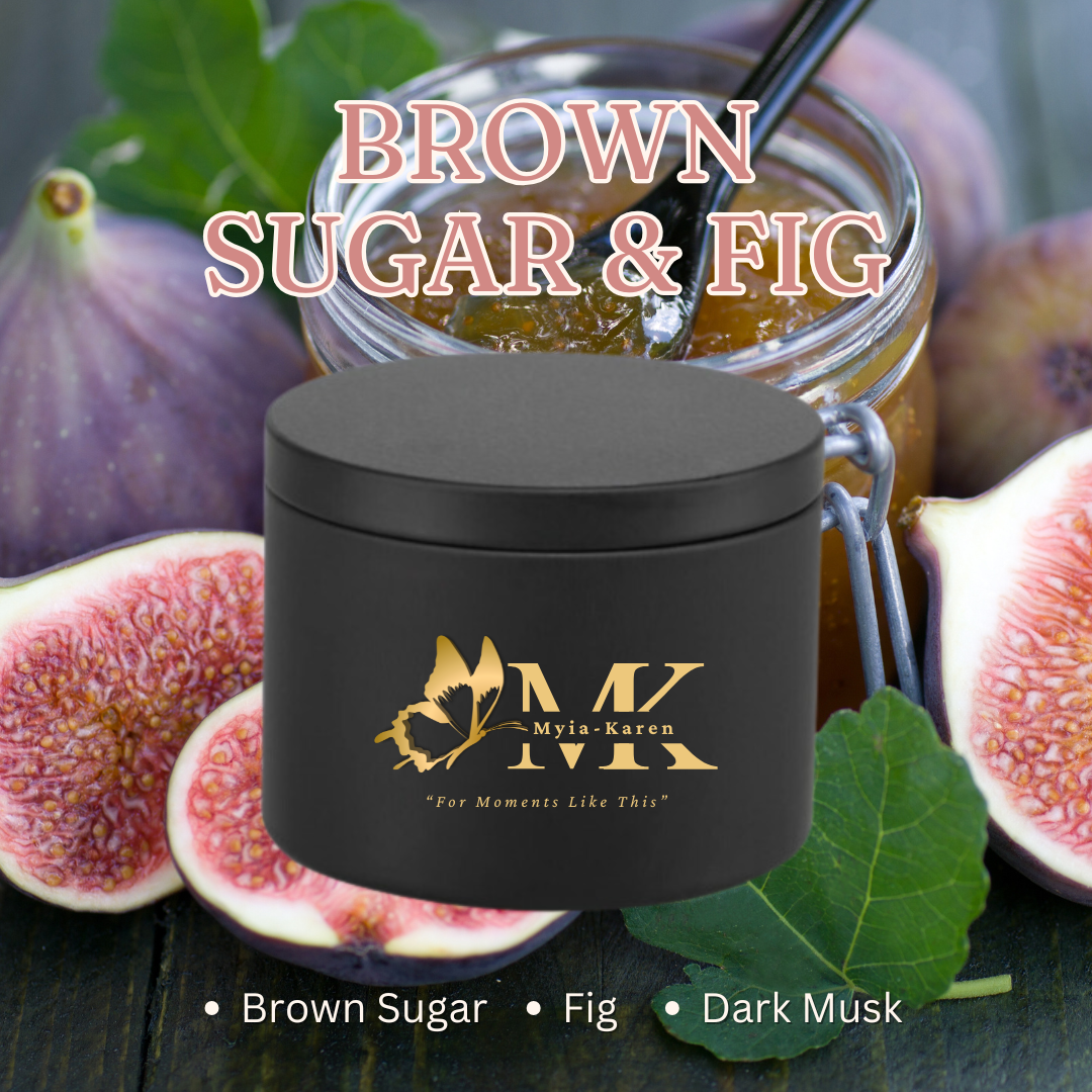 Brown Sugar & Fig Scented Candle 4oz - Myia-Karen | Take App