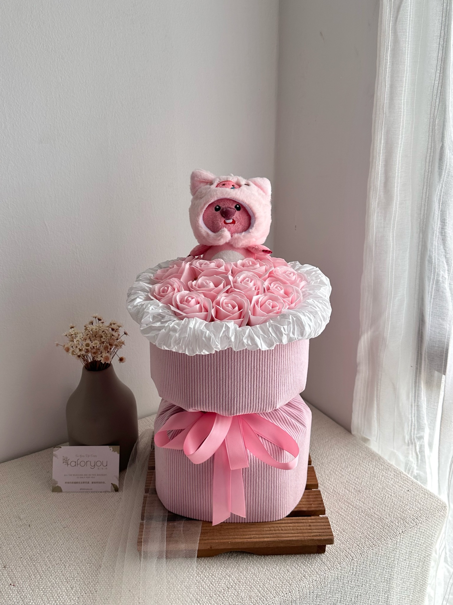 Loopy Soap Rose Round Bouquet - Soap Rose Bouquet | Over 100 Design ...