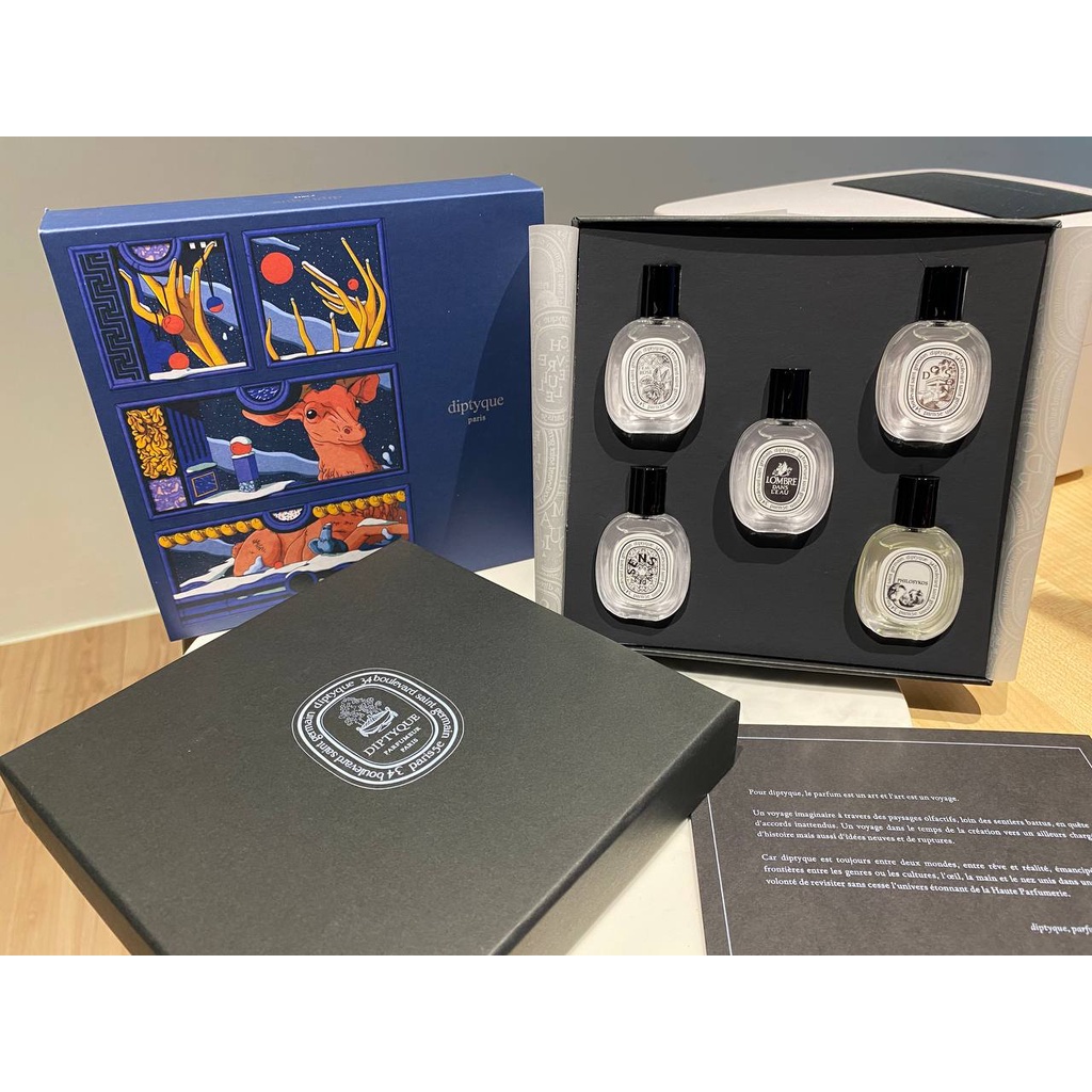 Diptyque Blue Set Gift Box 5x10ml Perfume (WPB) - PERFUME LEGEND | Take App