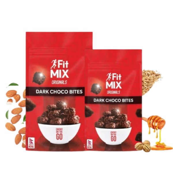Fit Mix Original Dark Choco Bites, 100gm - ASON MARKET