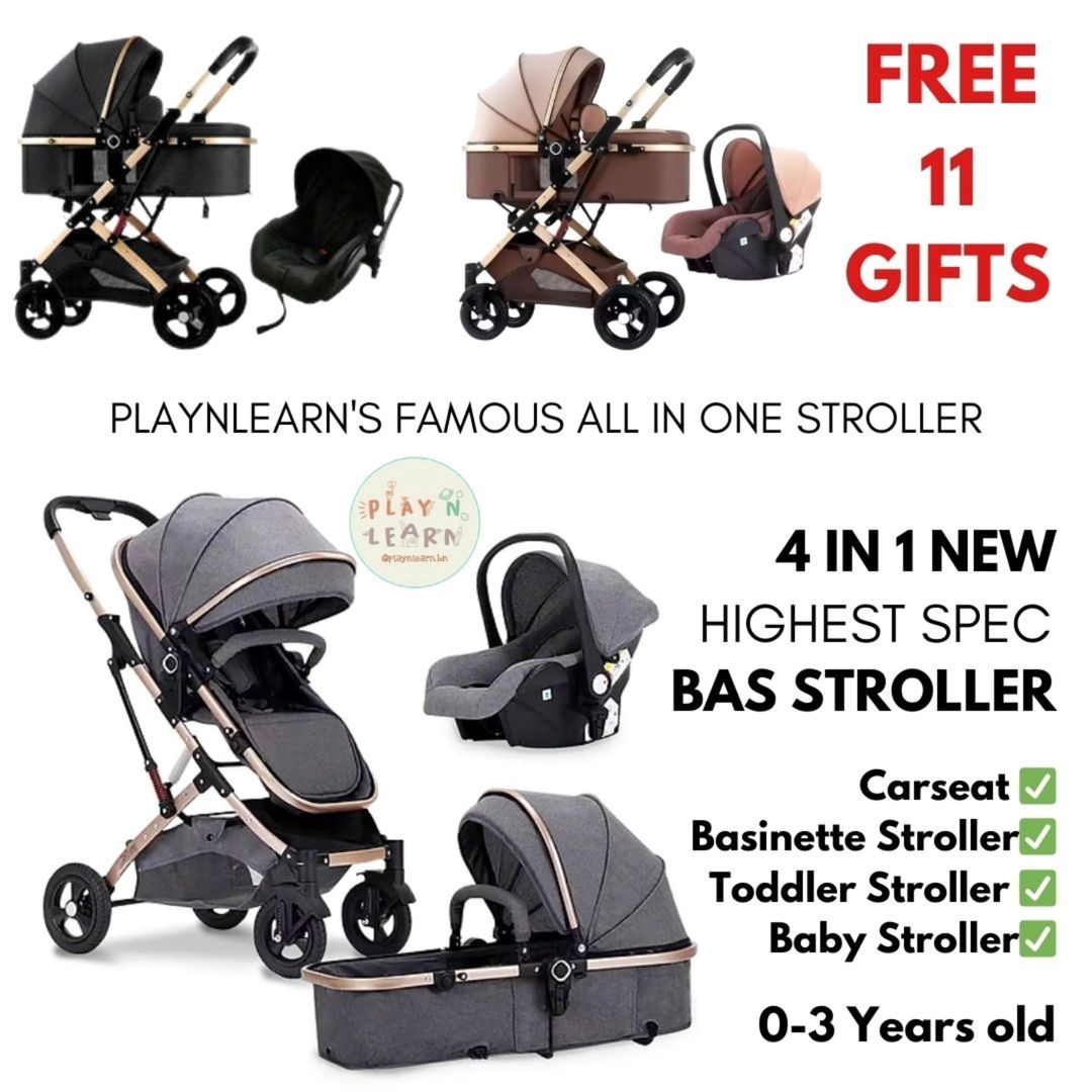 4 in 1 NEW BAS STROLLER High Spec (INSTOCK) - Playnlearn.bn Brunei Baby ...
