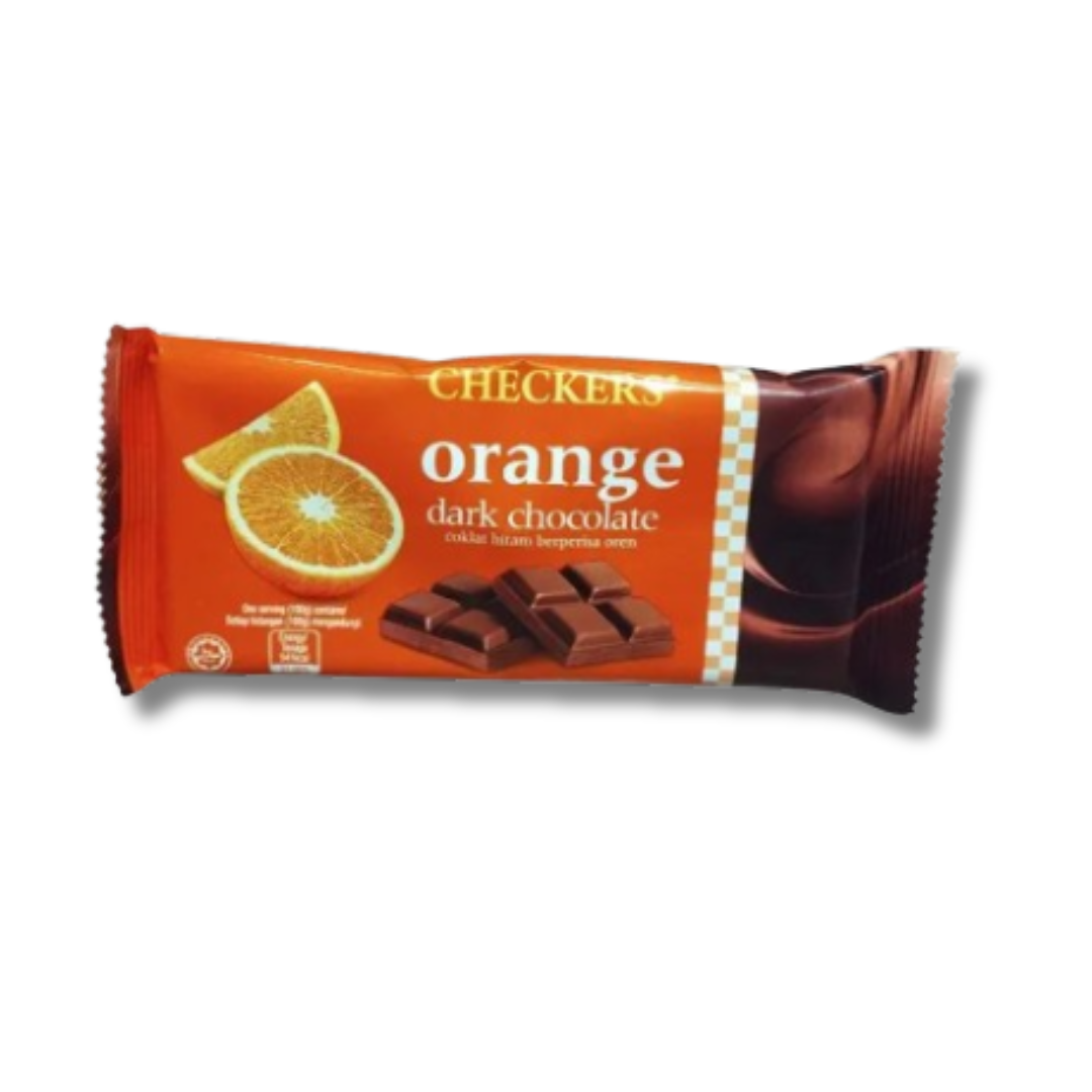 Checkers Orange Dark Chocolate 100g - Shop Fresh Groceries at Mahajana ...