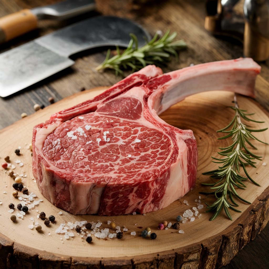 AUST 200 Day Grainfed Tomahawk MB3+, per pc (1.2-1.5kg) - DeVour ...