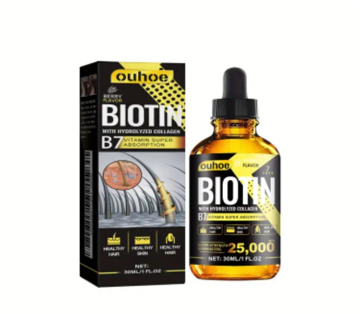 Liquid hair supplement with biotin and vitamin B. External use only ...