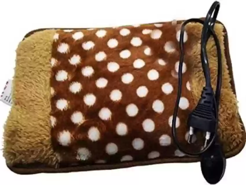 Electric Hot Water Bag Heating Pad Of Fur And Velvet With Hand Pocket ...