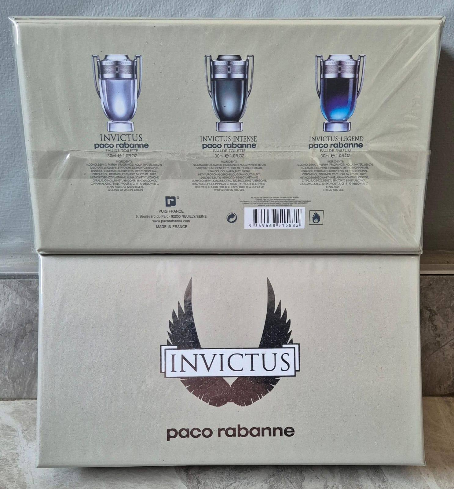 Paco Rabanne Invictus set (3x30ml) - Divine Fragrances SA | Take App