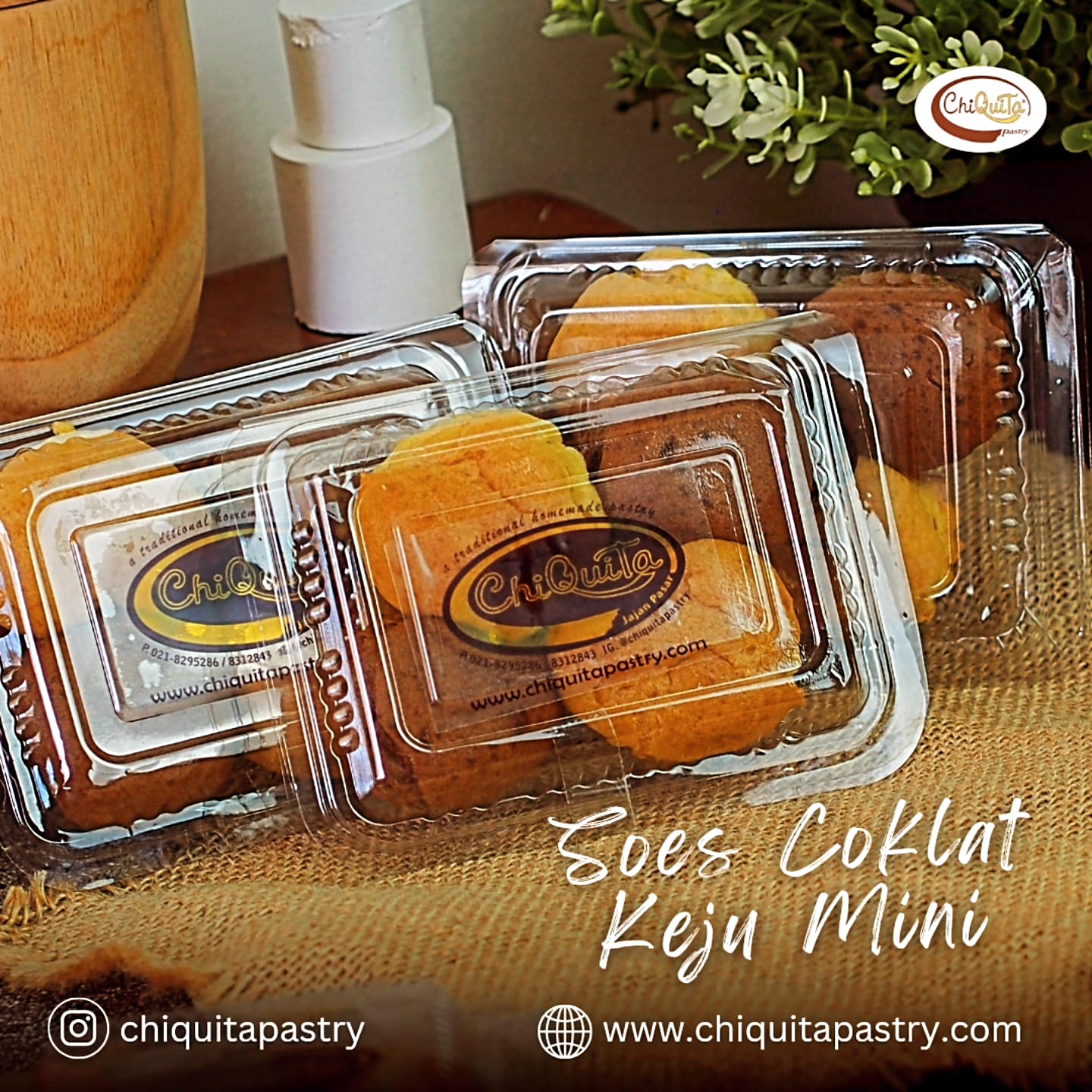 Soes Mini Keju Coklat - Chiquita Pastry | Take App