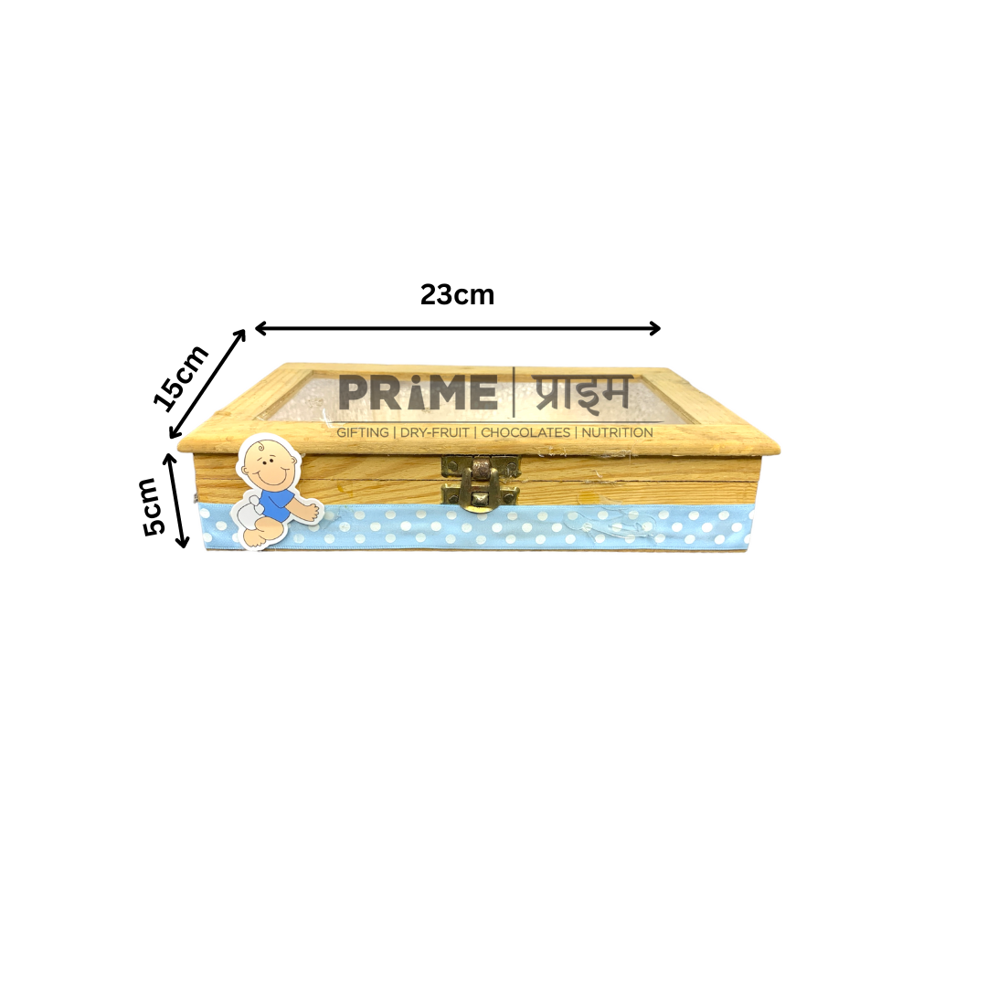 Brown Rectangular Pinewood Transparent Acrylic Box - Cherish - Giftings ...