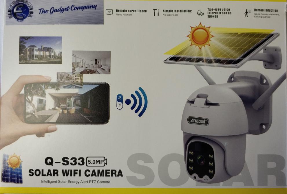 Andowl Q-S33 Solar Wifi Outdoor Smart IP PTZ Camera - High-Quality ...