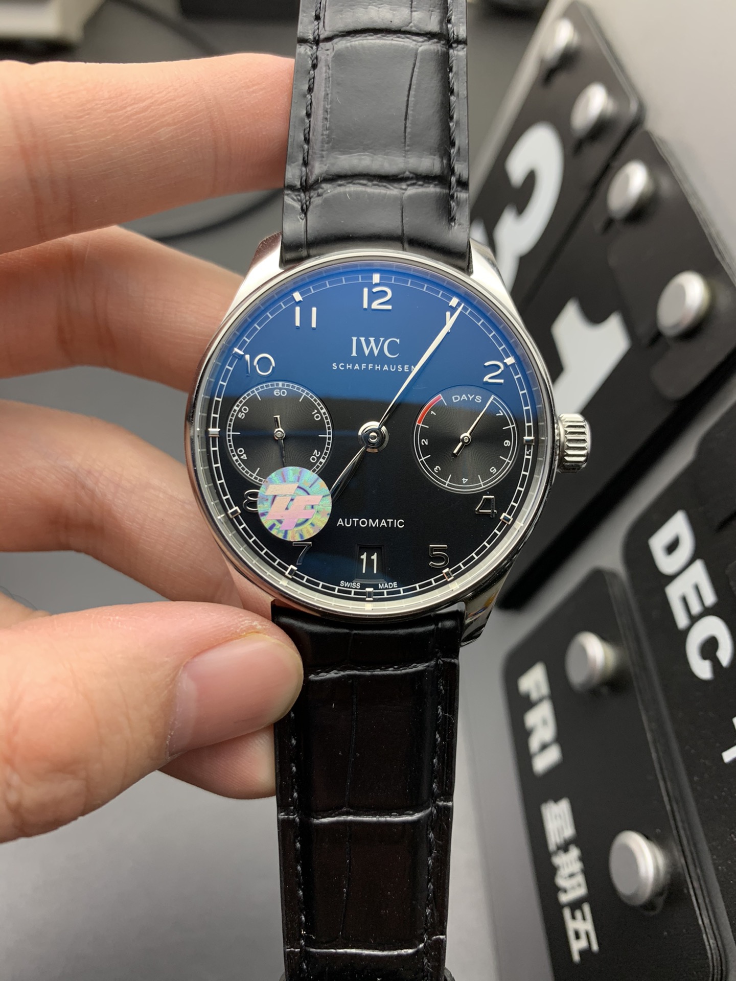IWC Portugieser Automatic Blue and Black - Chronofied luxury watches ...