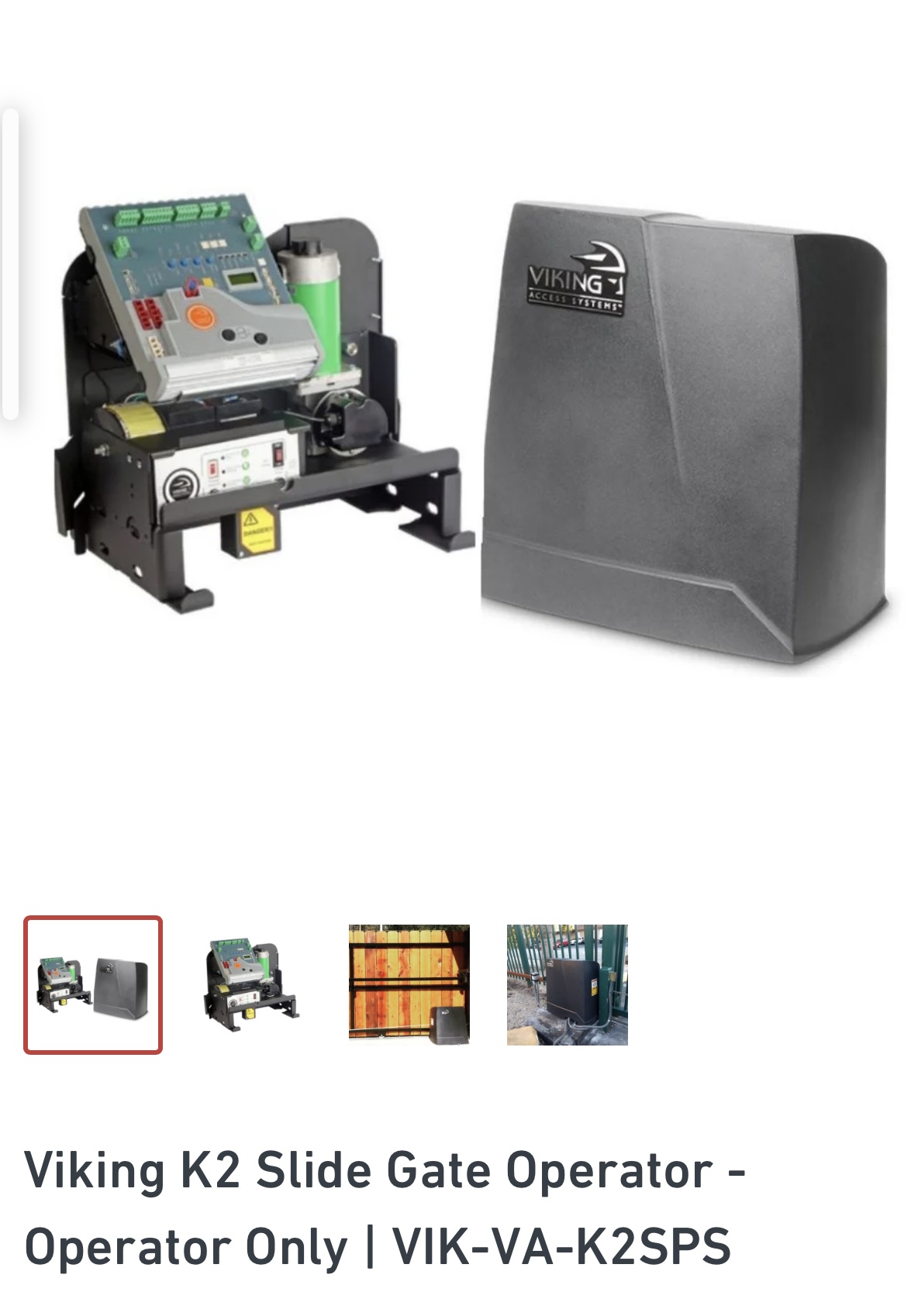 Viking K2 Residential Slide Gate Operator - Access Control Automation ...