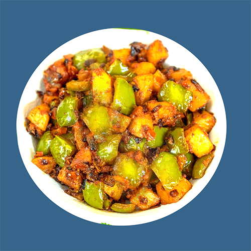 CAPSICUM POTATO SUBZI + ROTI (4pcs) - Samruddhi Veg Foods | Take App