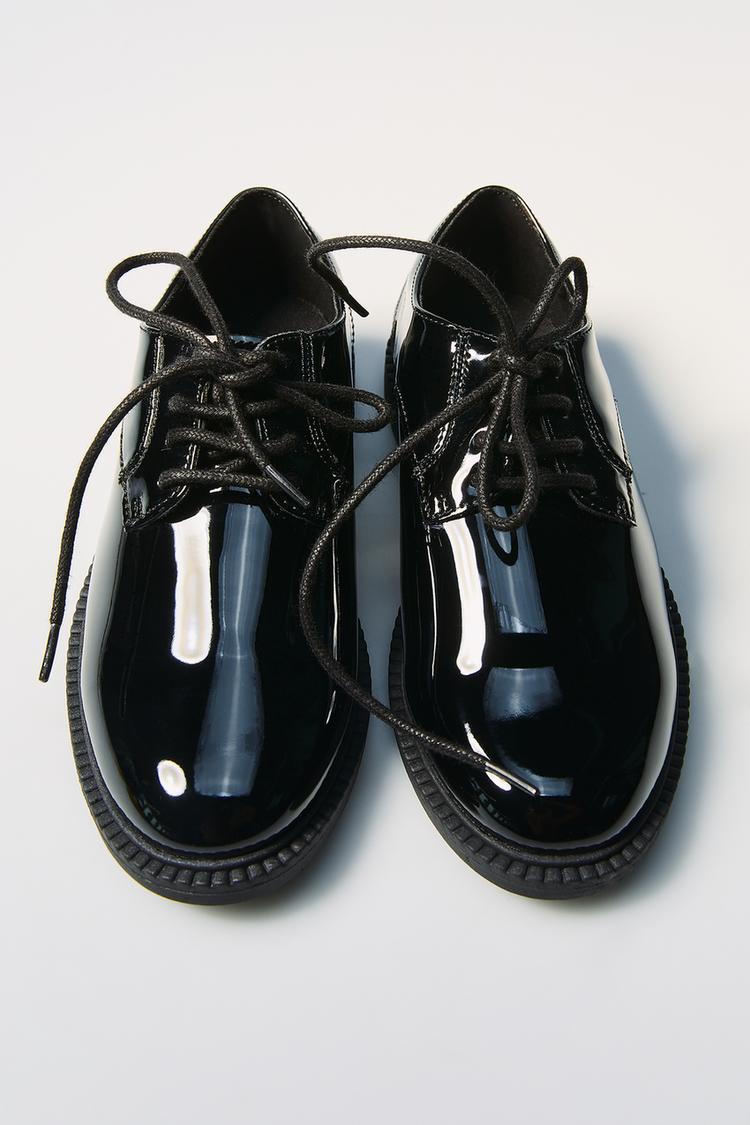 CHAUSSURES DERBY VERNIES EN TISSU - MATY - Boutique de vente d'articles ...