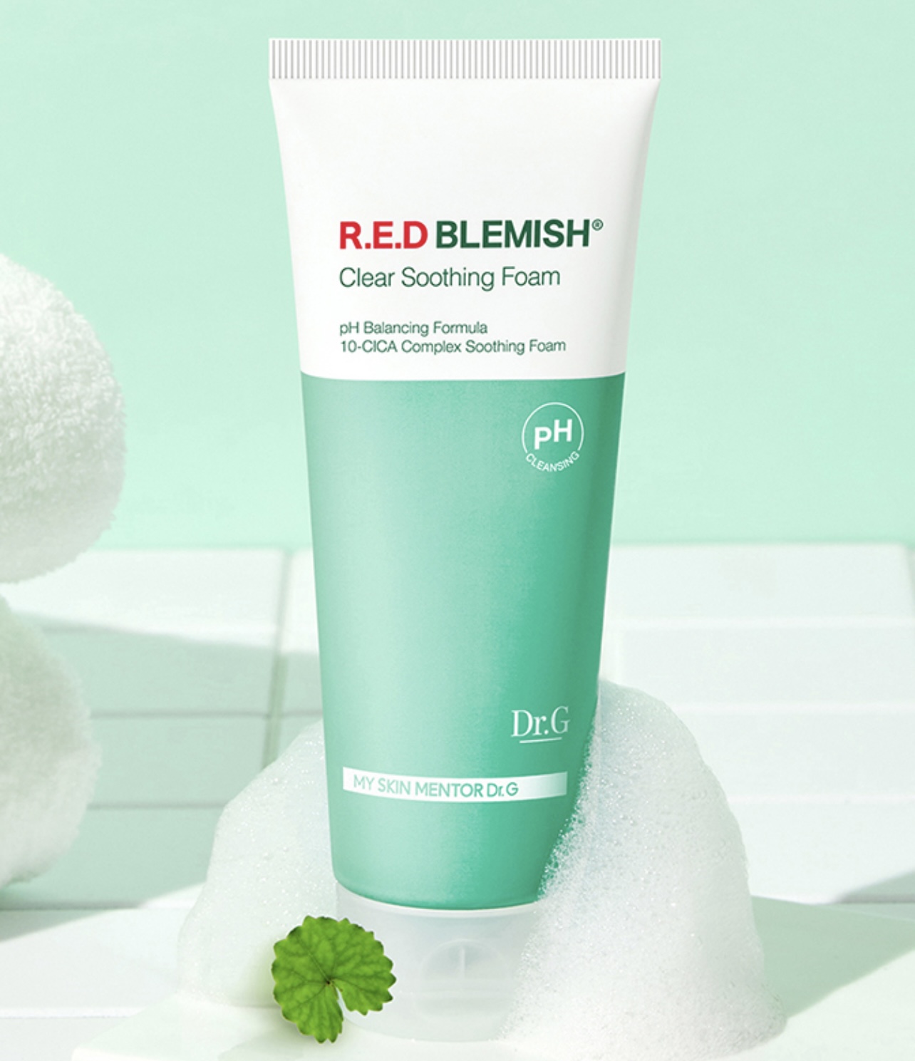 DrG Mildly acidic red blemish clear soothing foam, 200ml- Acne prone ...