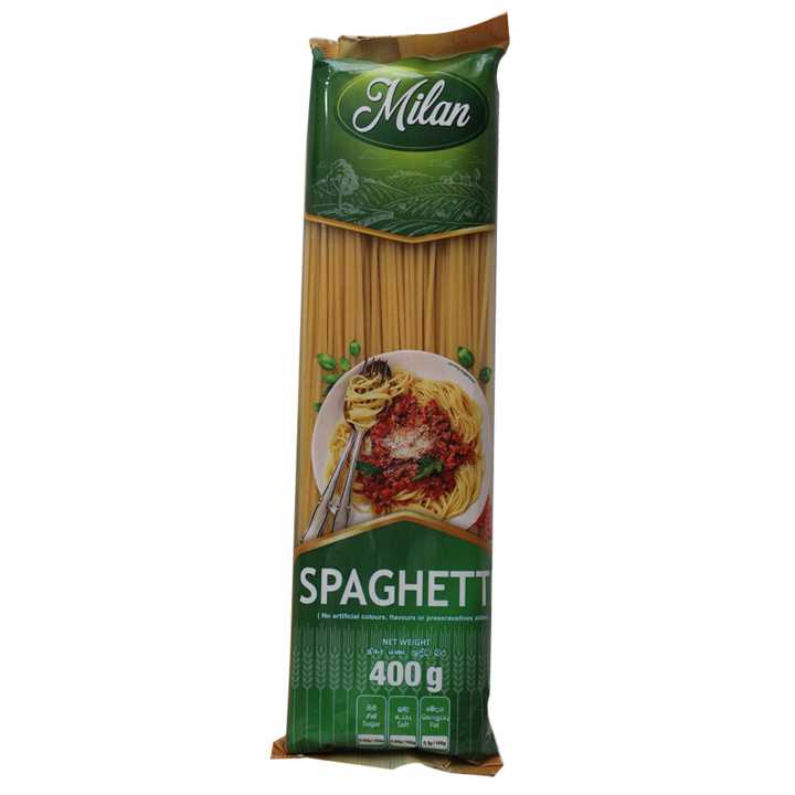 Milan Spaghetti 400g - Shop Fresh Groceries at Mahajana Super – Kandy ...