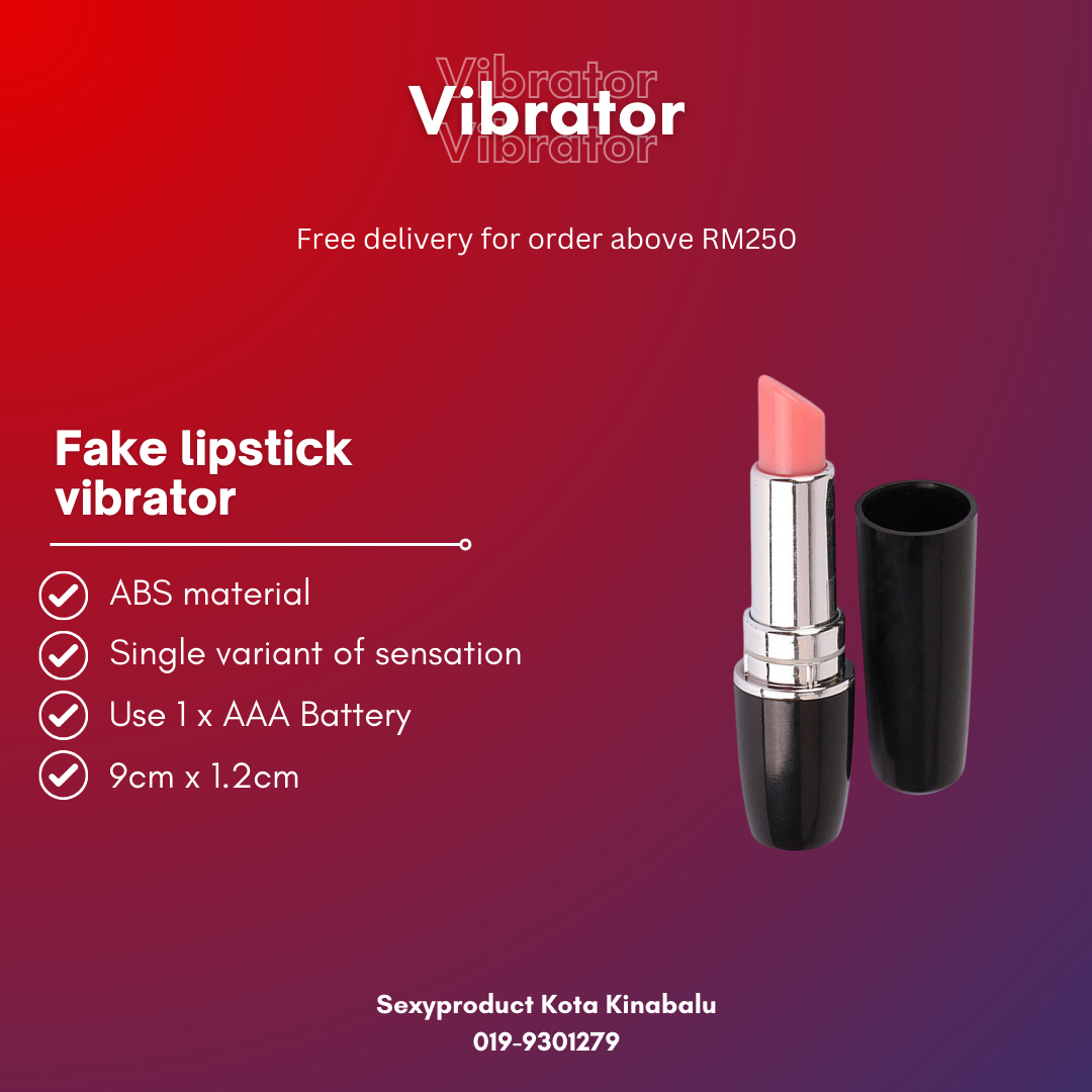 Fake lipstick vibrator Black - Sexyproduct Kota Kinabalu | Take App