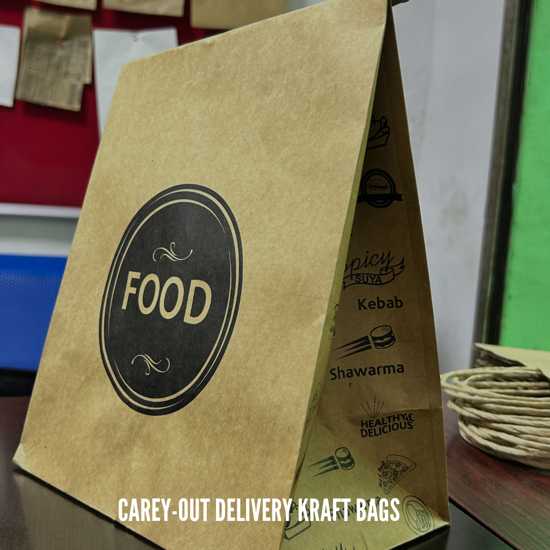 DELIVERY TAKEOUT BAGS - GENERIC DESIGN / “FOOD TO GO” - 2 SIZES ...