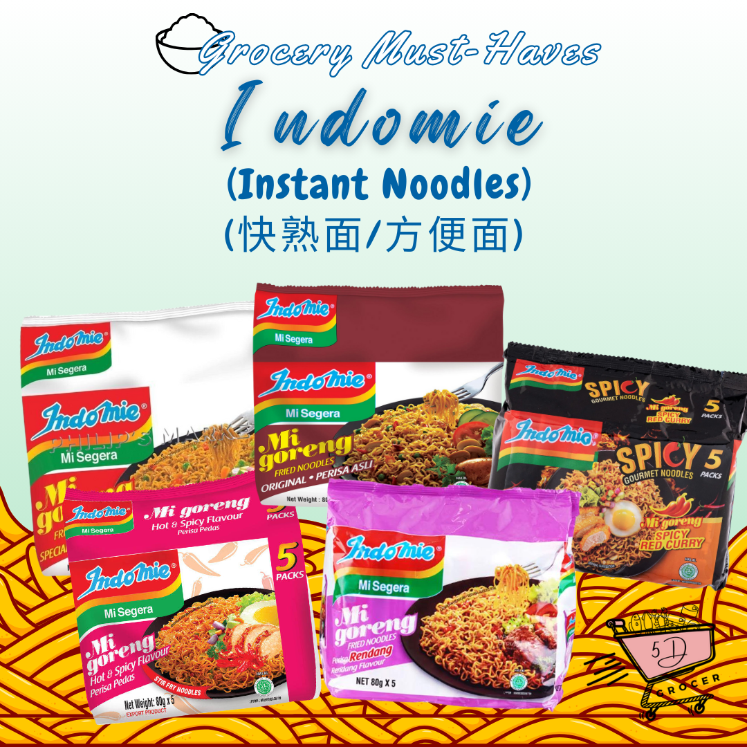 Indomie (Packet of 5) Original/Hot Spicy/Special/Curry/Rendang - 5D ...