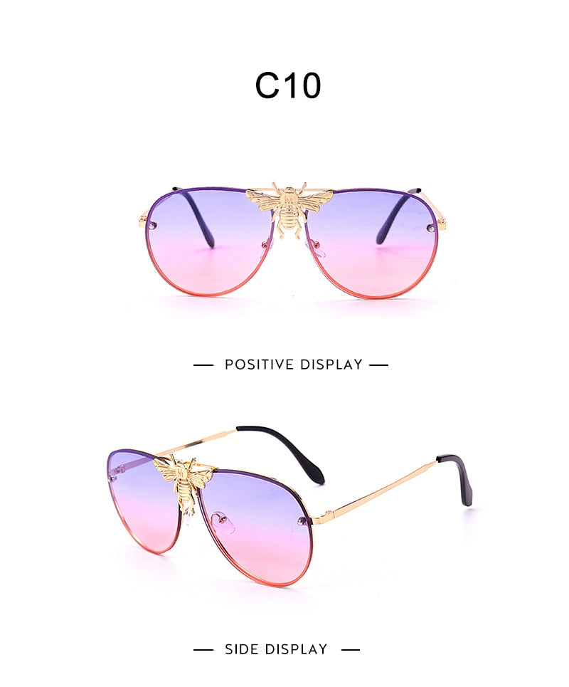 Luxury Bee Aviator Sunglasses - Variety Central TT
