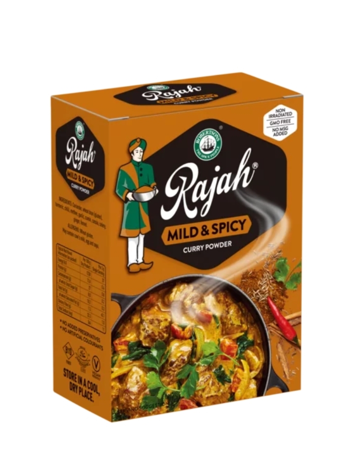 Rajah Mild and Spicy Powder Box 100g - Khaya Support® | Take App
