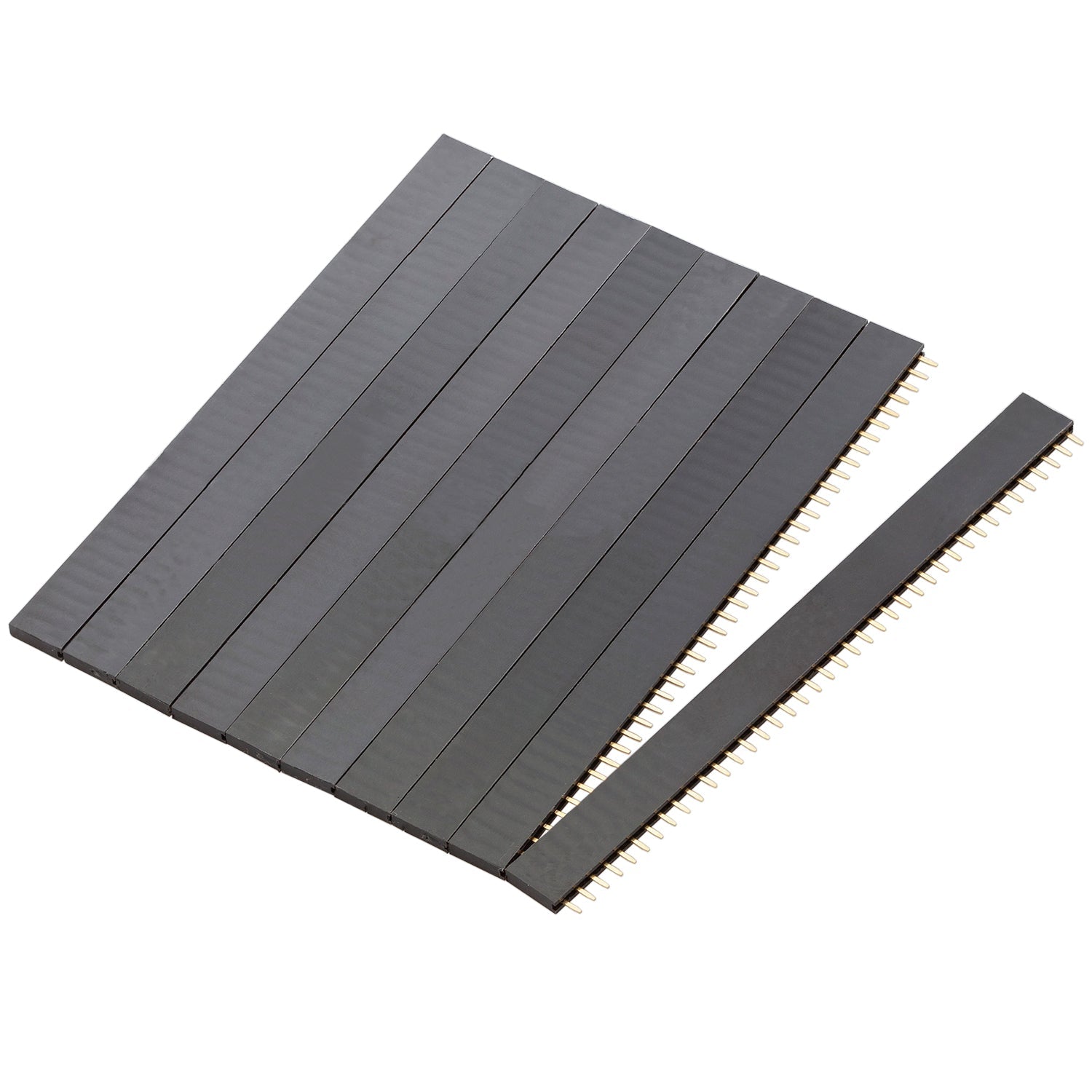 40-PIN Header Single Row Straight Sockets or pen strips compatible with ...