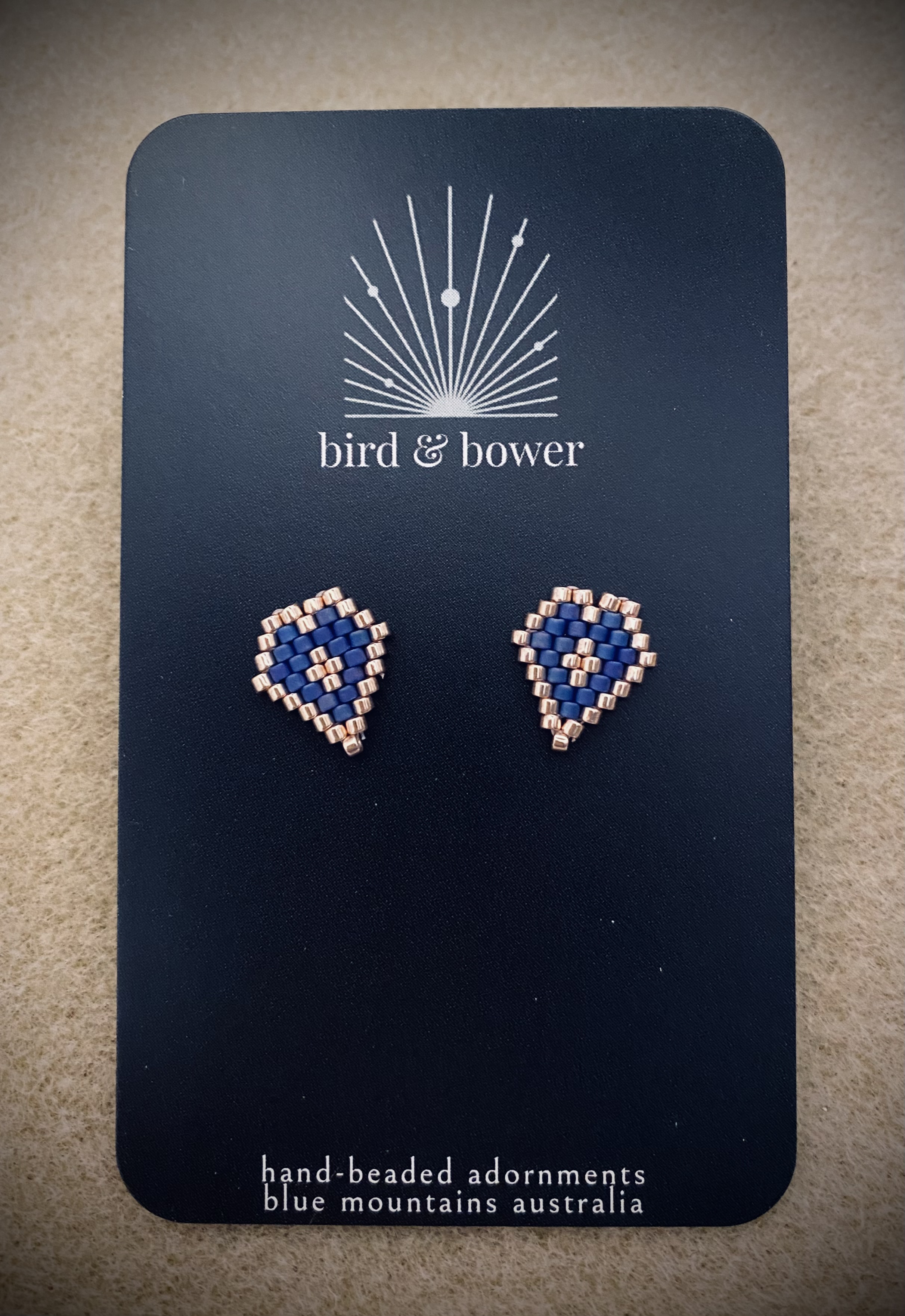 Love Never Fails studs - Pale Gold Iris - bird & bower | Take App
