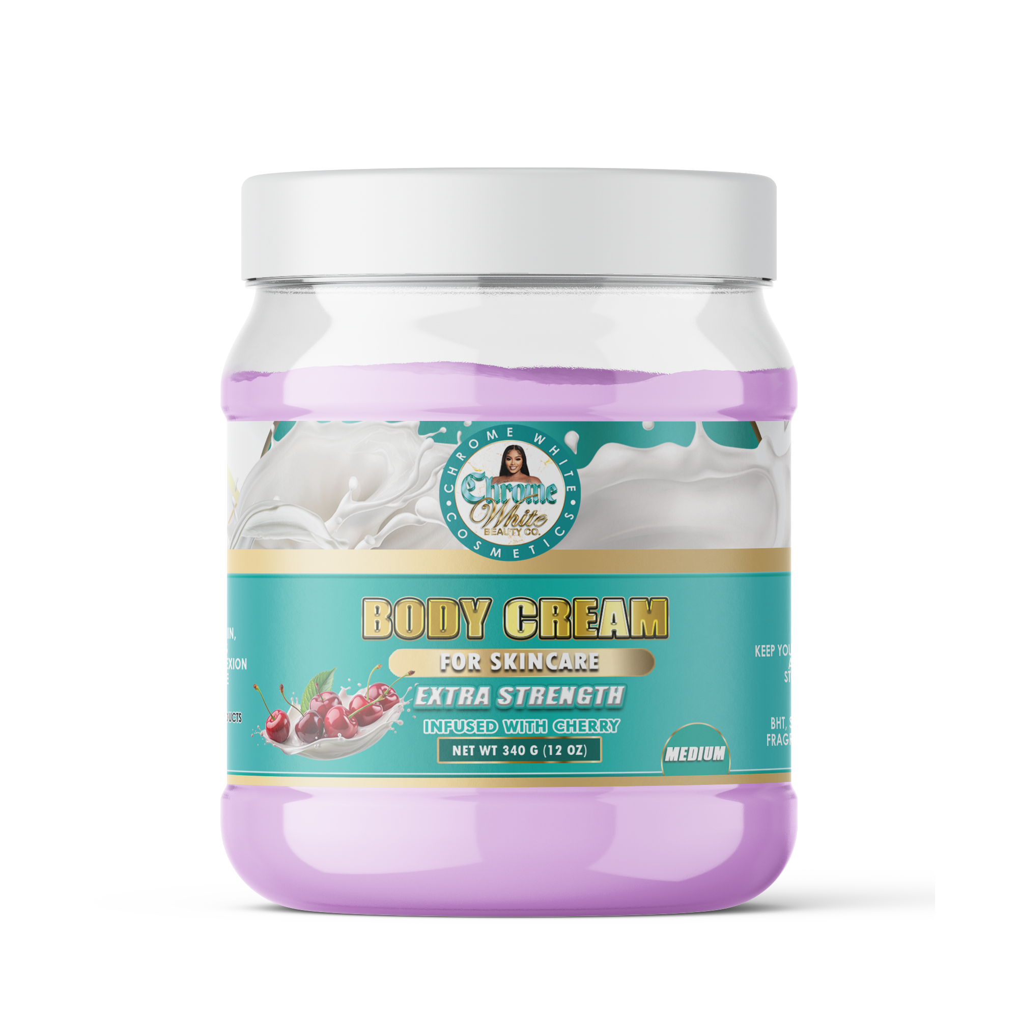 Medium XTRA STRENGTH body cream - CHROME WHITE BEAUTY.CO INTL