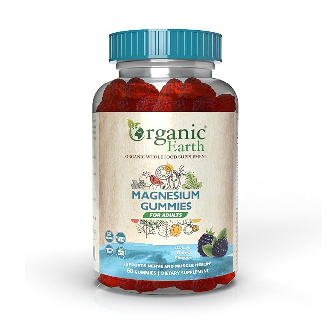 Organic Earth Magnesium Adults Gummies 60'S - GoRoots Dubai | Fresh ...