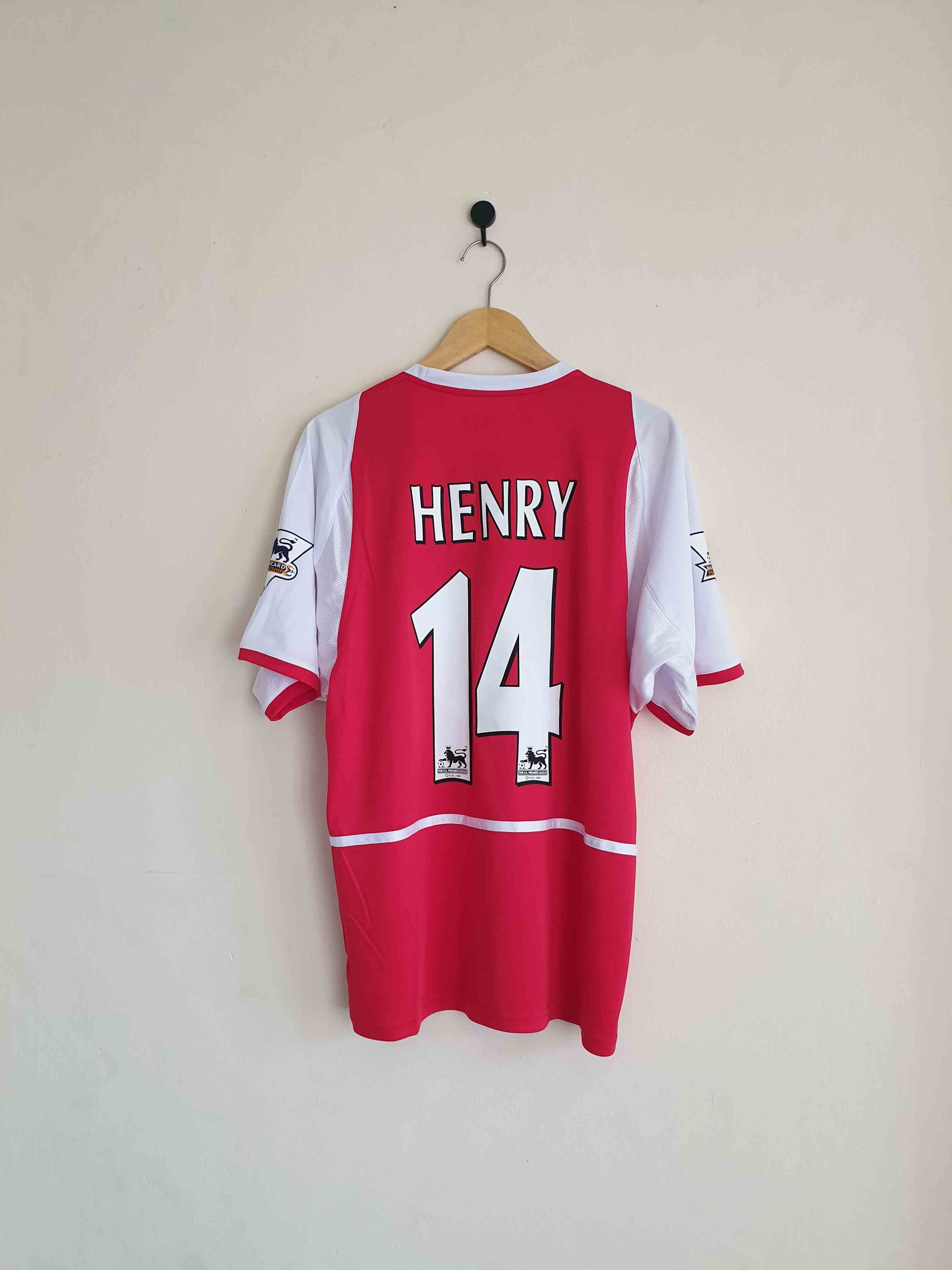 Arsenal 2003/04 Home Shirt (Red/white) - Football Frames Memorabilia ...