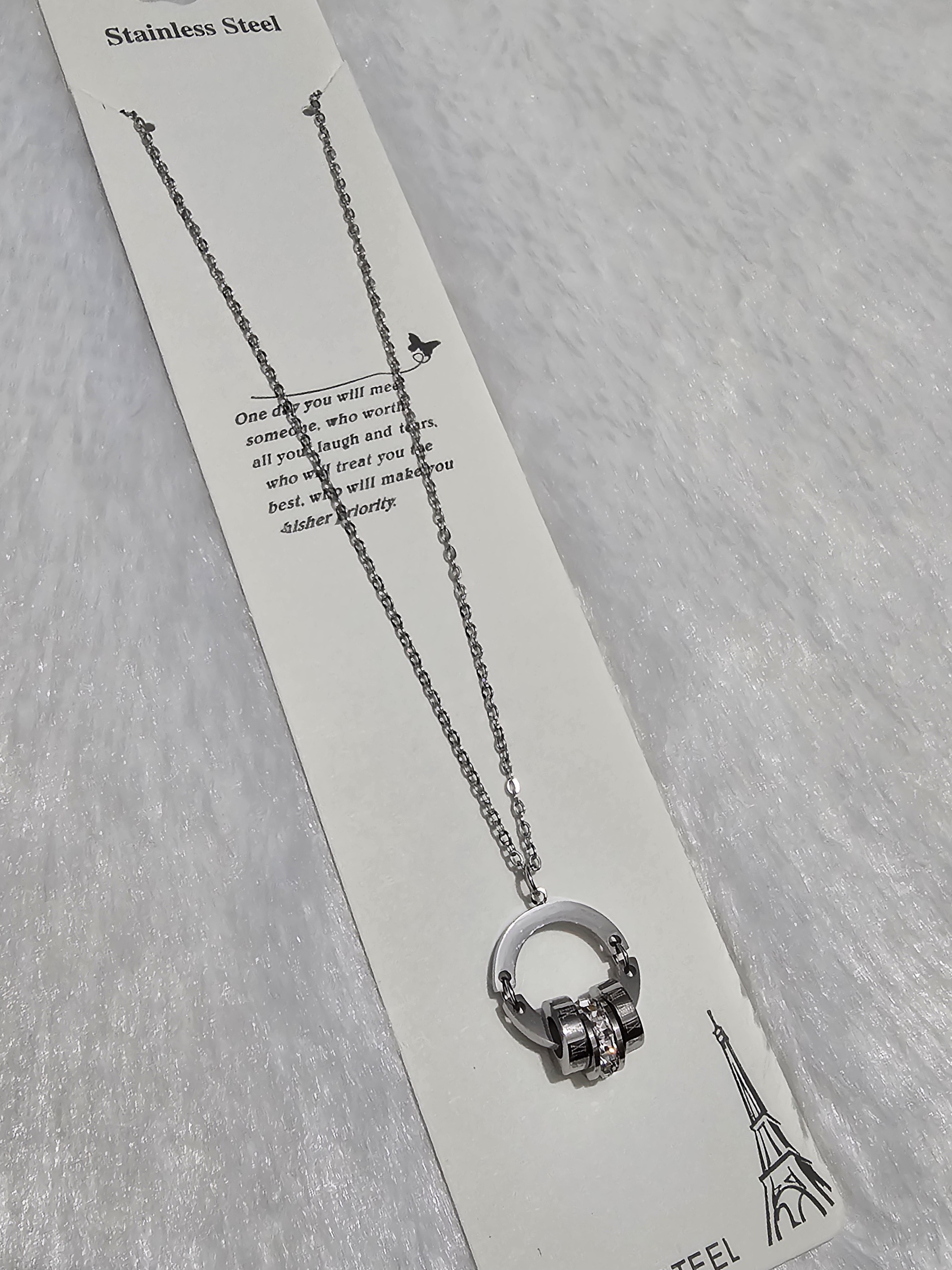 SS Stone Silver Pendent Necklace - Juwelo | Take App