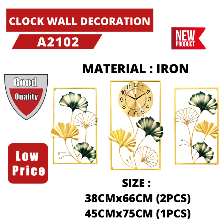 CLOCK WALL DECORATION A2102 - imhero.biz @ Pusat Borong Hero