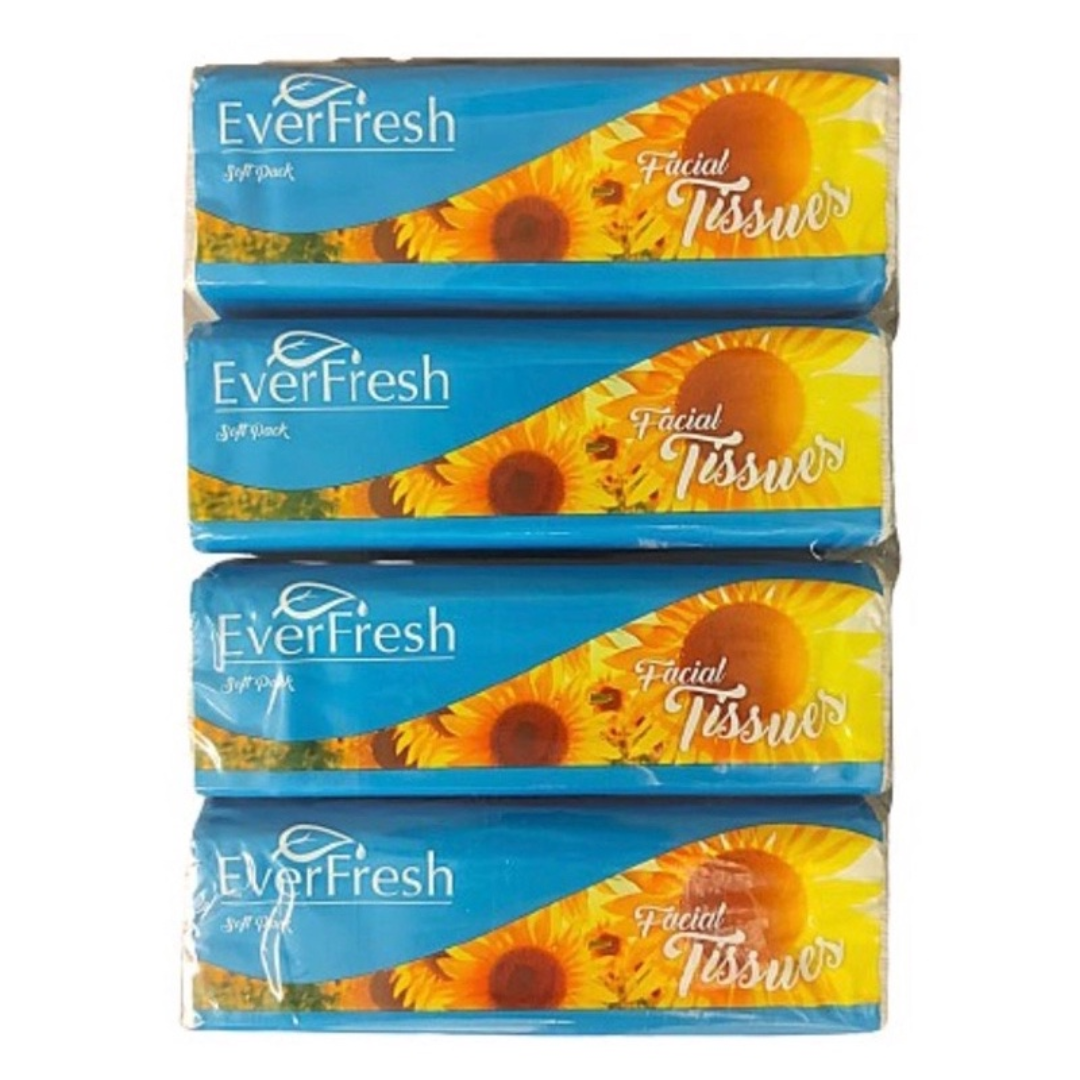 Everfresh Soft Pack 2-ply Facial Tissue 4 packs x 60 sheets - Mai ...