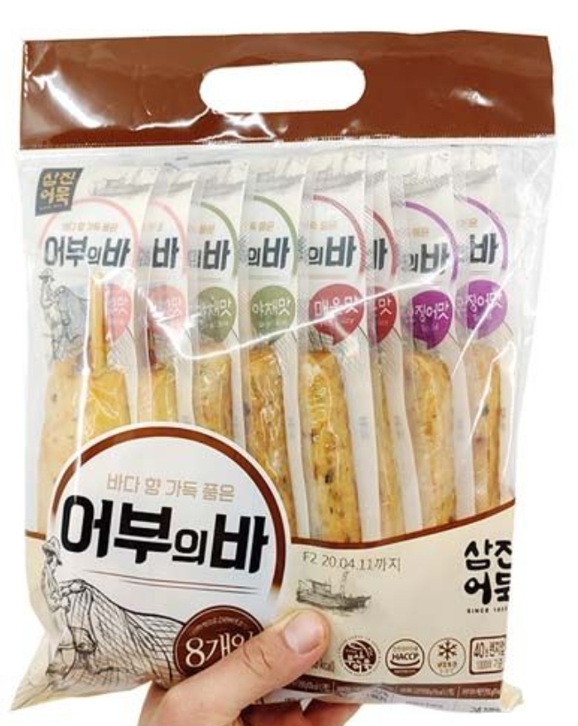 삼진어묵 어부의바 80g X 8개 Samjin Fish Cake Bar 80g x8 - Oneclick SG