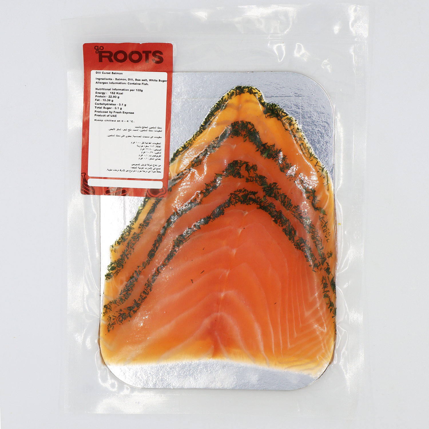 Roots Cured Salmon Dill 100g - GoRoots Dubai | Fresh & Healthy Food 🌱 ...