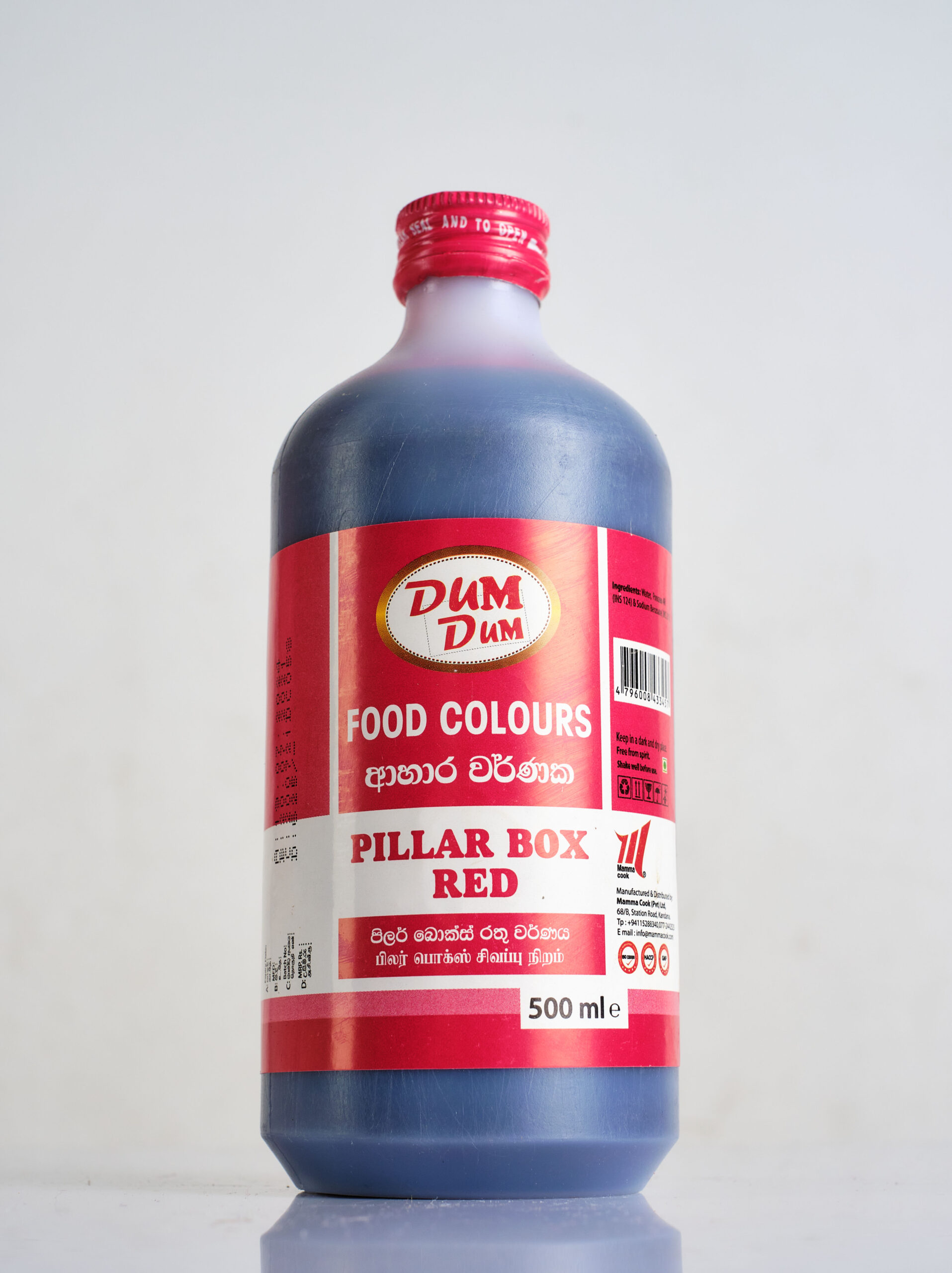 DUM DUM PILLAR BOX RED COLOUR 500ML - Daiso