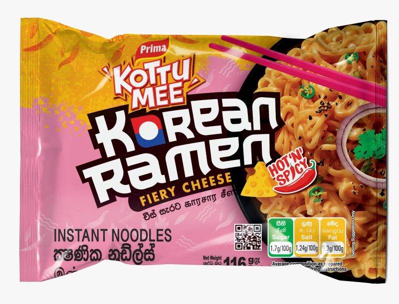 Kottu Mee Korean Ramen Fiery Cheese Instant Noodles - Shop Fresh ...