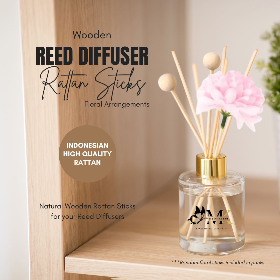Floral Reed Diffuser Rattan Sticks - Myia-Karen