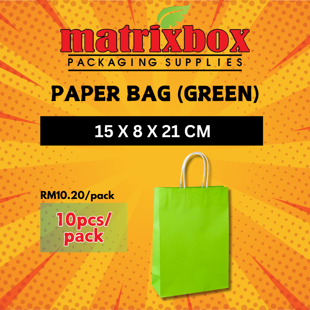 Green Paper Bag - Matrixbox