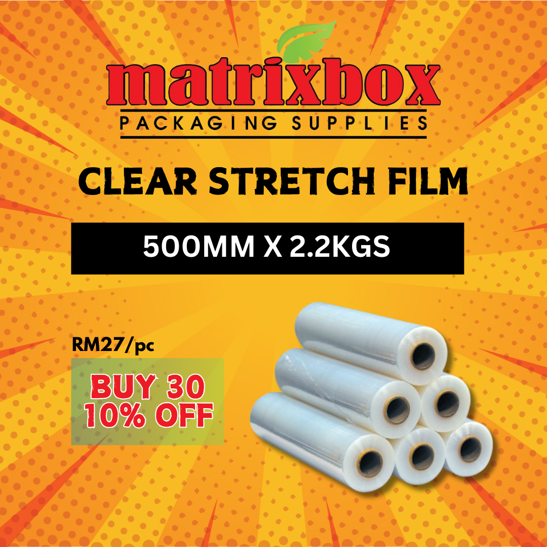 500MM Clear Stretch Film - Matrixbox
