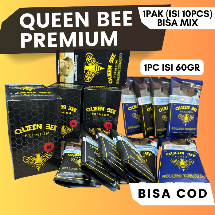 QUEEN BEE PREMIUM 1PAK (10BUNGKUS) - Distributor Agen Tembakau Linting ...